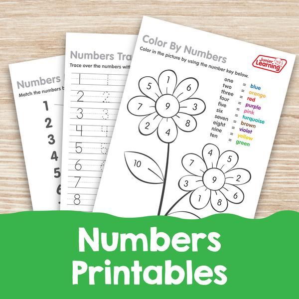 Numerals 1 10 1 10 Number Charts | Number Charts | Maths Charts