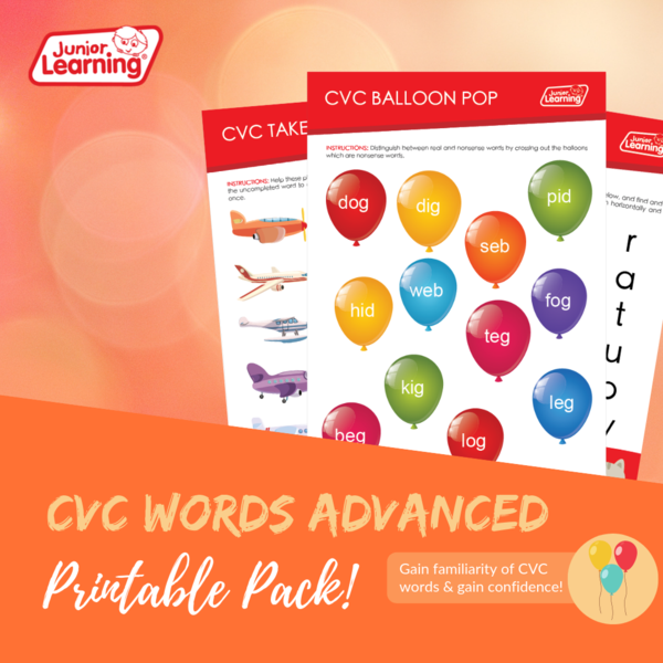 CVC Words Advanced Printables – Junior Learning UK
